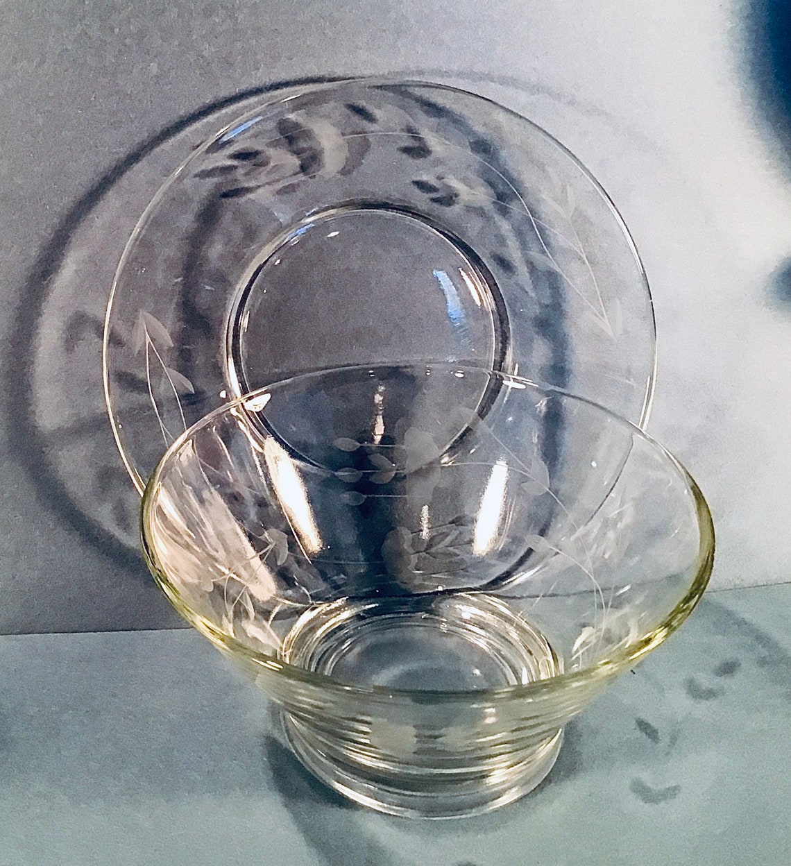 PRINCESS HOUSE Crystal Heritage Condiment Bowl With Under | Etsy