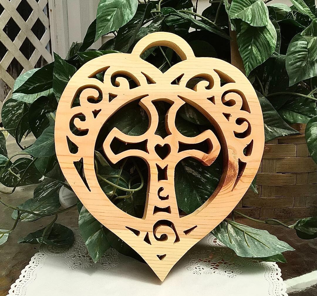 New Hand-cut WOODEN CROSS Home Decoration - Giftable - Etsy