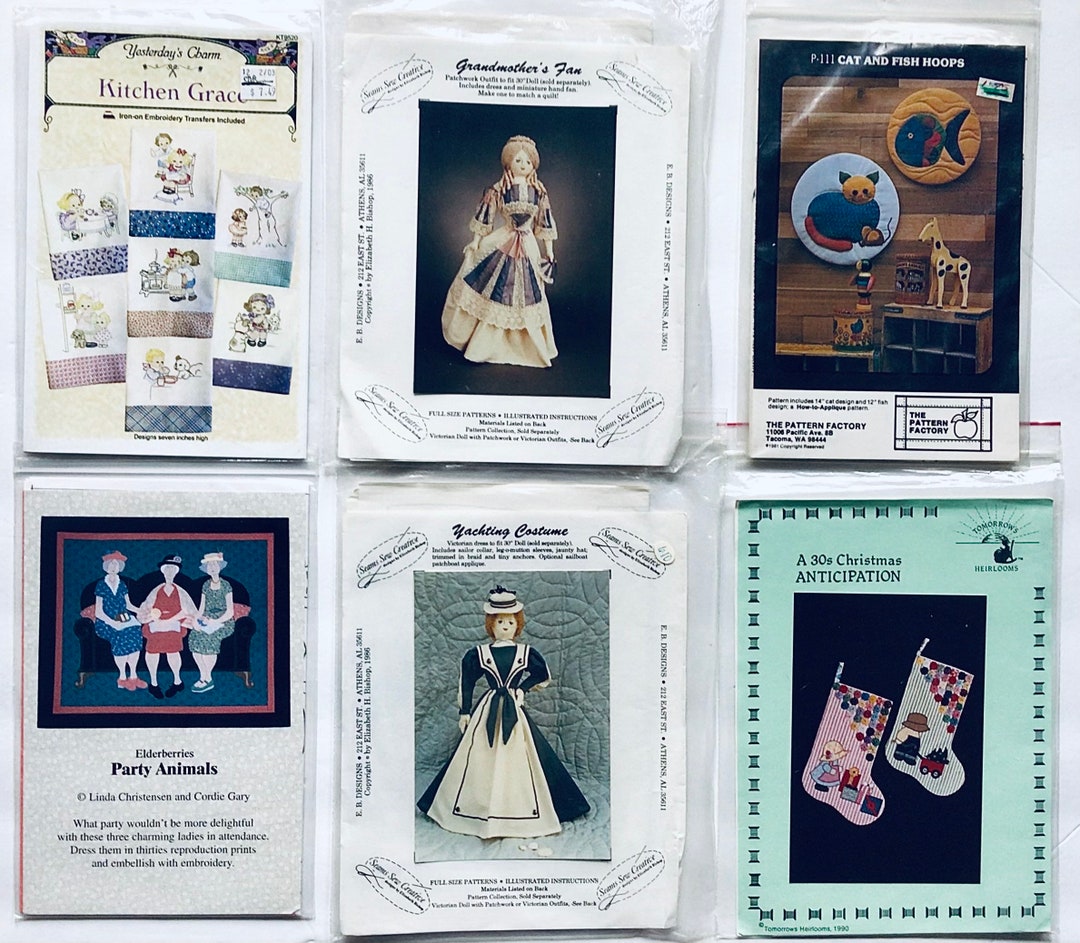 CLEARANCE - SIX Craft Patterns to Choose From - Create Yourself ...