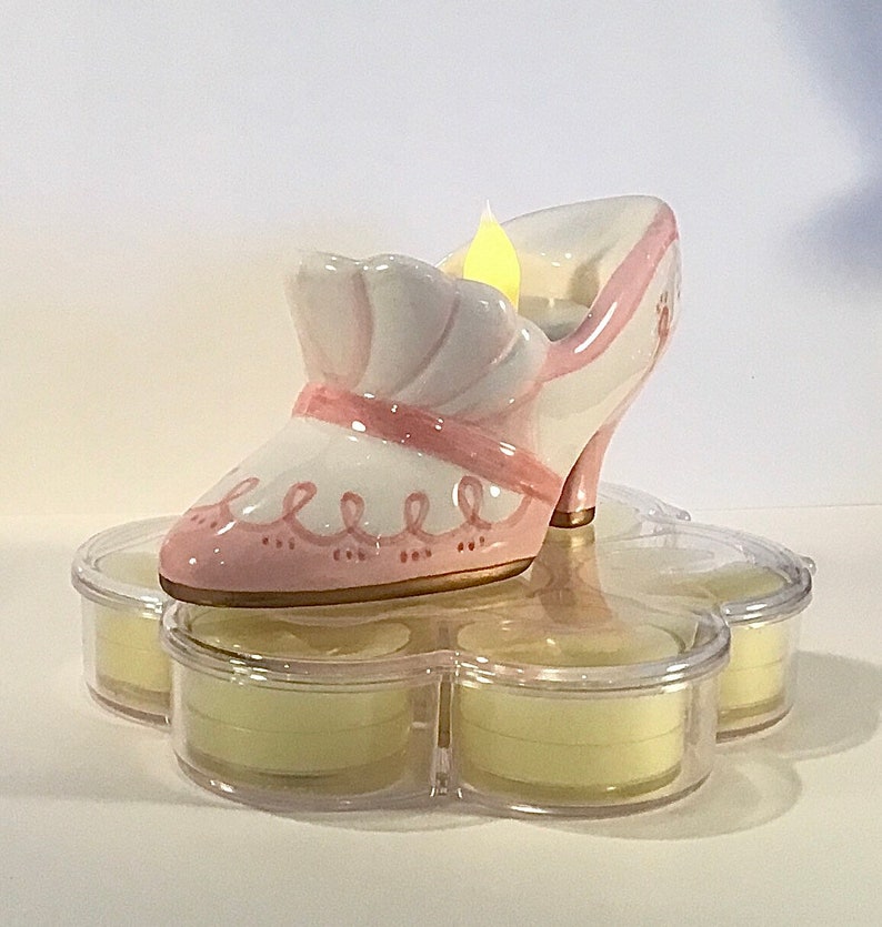 Reduced - Cute Ceramic Shoe Tea Light Candle Holder With Seven ...