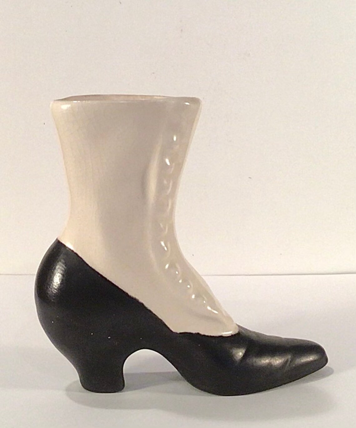 Vintage Ceramic Victorian Collectible Woman’s High Top Button up Boot ...