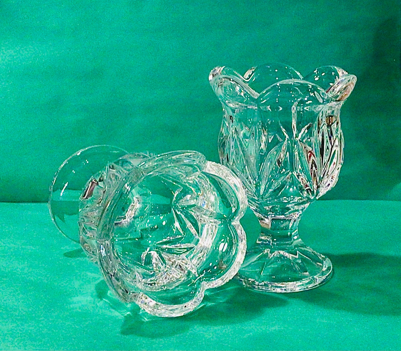 Pair of PRINCESS HOUSE HIGHLIGHTS Lead Crystal Candle Holders | Etsy