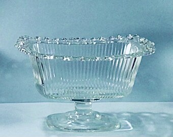 Home & Living 1960's Open Lace Edge 1970's Vintage Indiana Glass Co ...