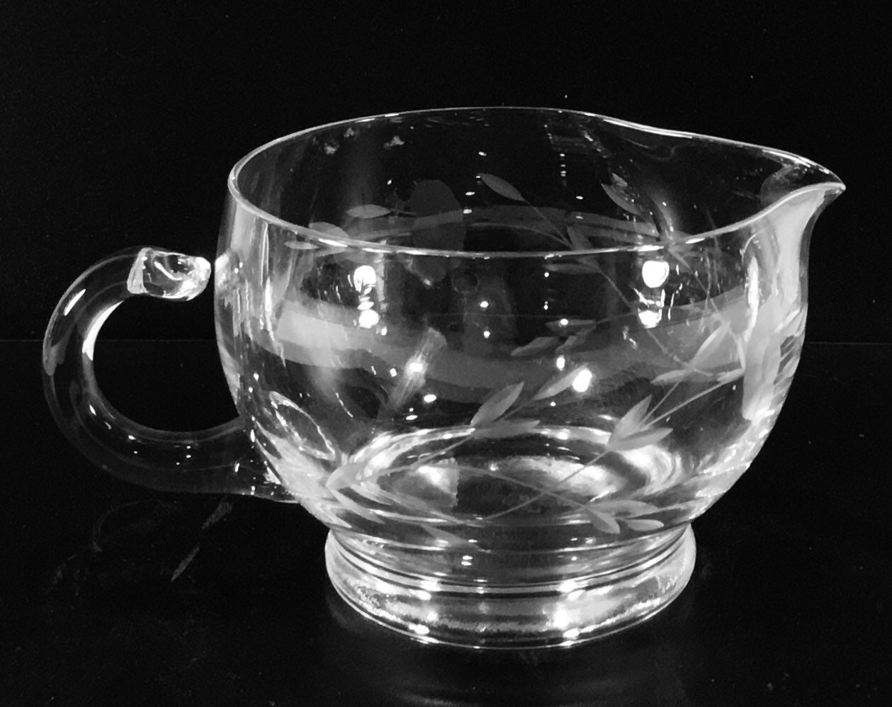 PRINCESS HOUSE Heritage Pattern Crystal Creamer Regalable | Etsy