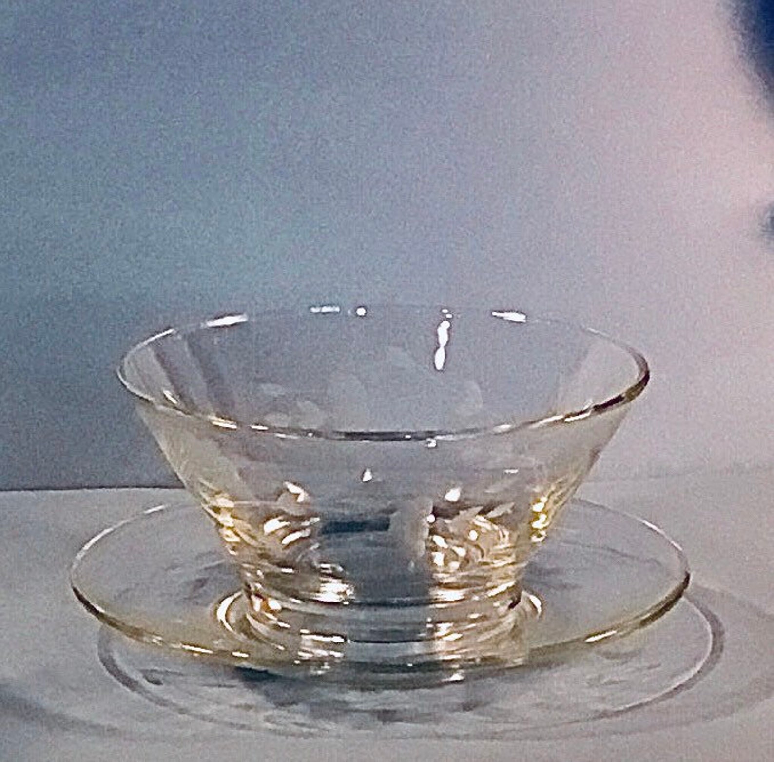PRINCESS HOUSE Crystal Heritage Condiment Bowl With Under | Etsy