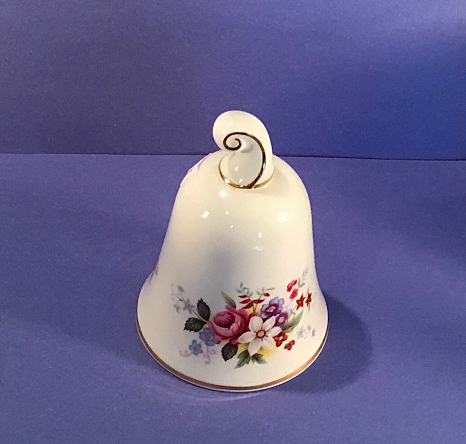 Vintage Royal Albert Porcelain Bell Made for the Danbury Mint - Etsy