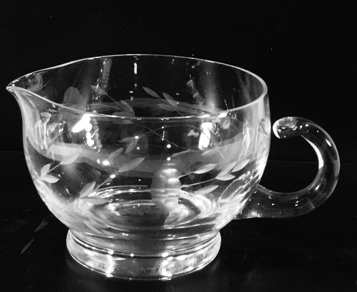 PRINCESS HOUSE Heritage Pattern Crystal Creamer Regalable | Etsy