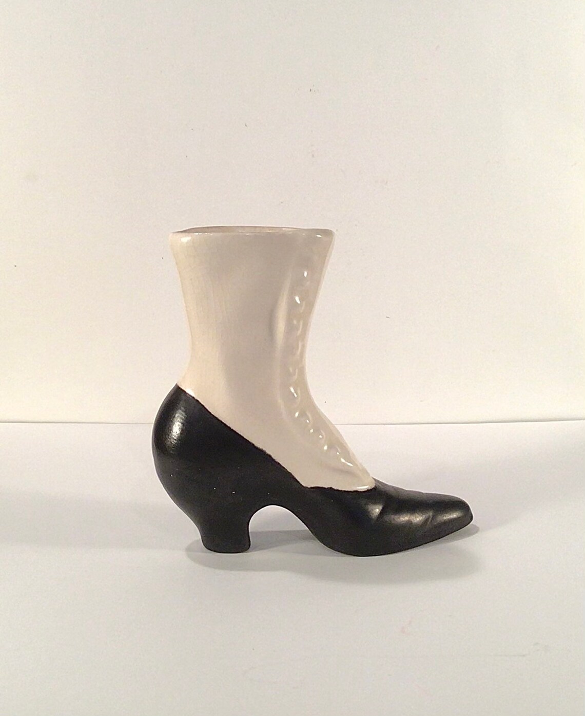Vintage Ceramic Victorian Collectible Woman’s High Top Button up Boot ...