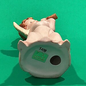 Vintage HOMCO HOME INTERIORS Porcelain Figurine of Angel With Horn ...