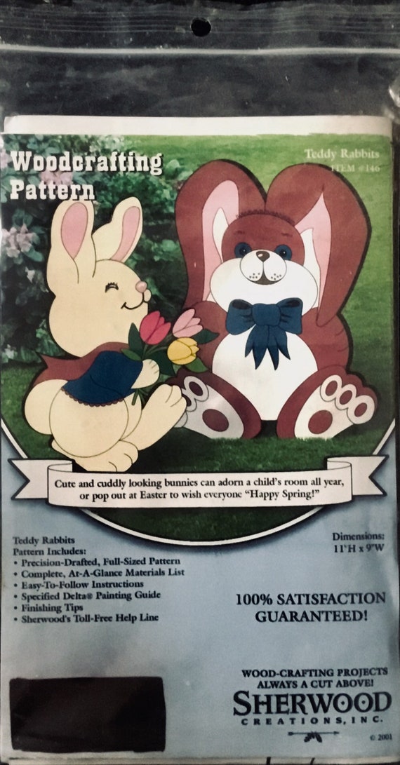 WOODWORKING PATTERN by Sherwood Creations Inc. Adorable Teddy | Etsy