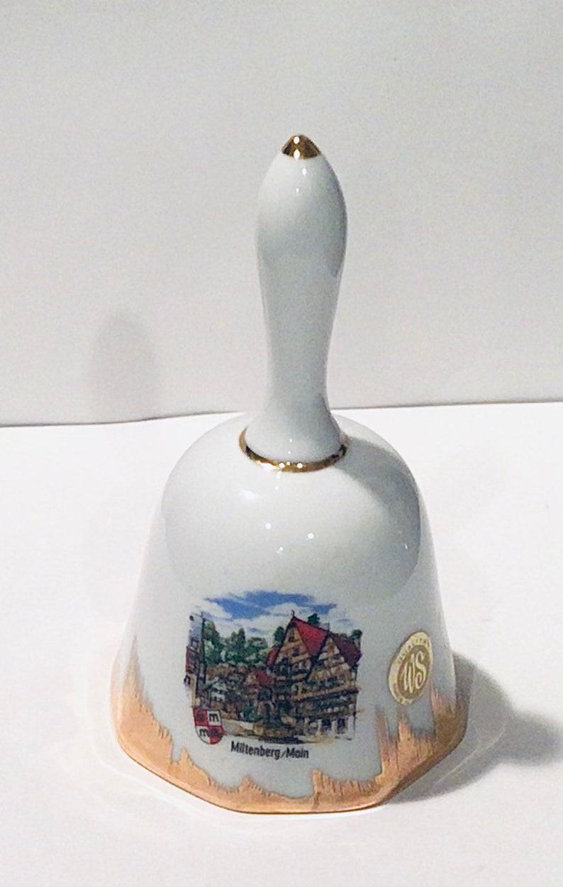 Vintage REUTTER Porcelain Bell With Street Scene From W - Etsy