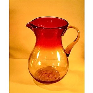 Beautiful Handblown AMBERINA BLENKO? Pitcher - Giftable - Etsy