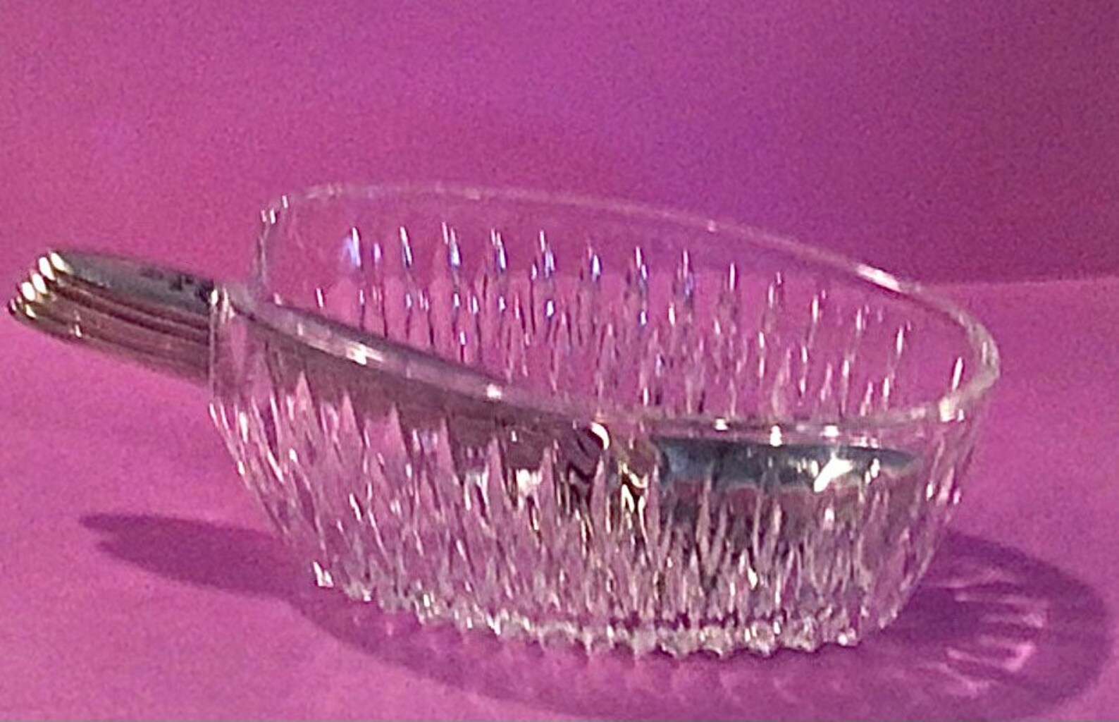 Vintage PRINCESS HOUSE Glass Spoon and/or Fork Holder | Etsy