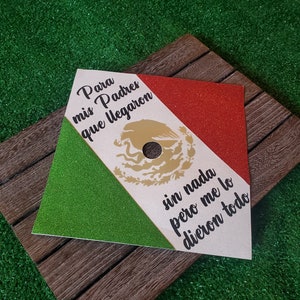 Mexican Flag Graduation Cap Topper, Graduation Cap Topper, Latino ...