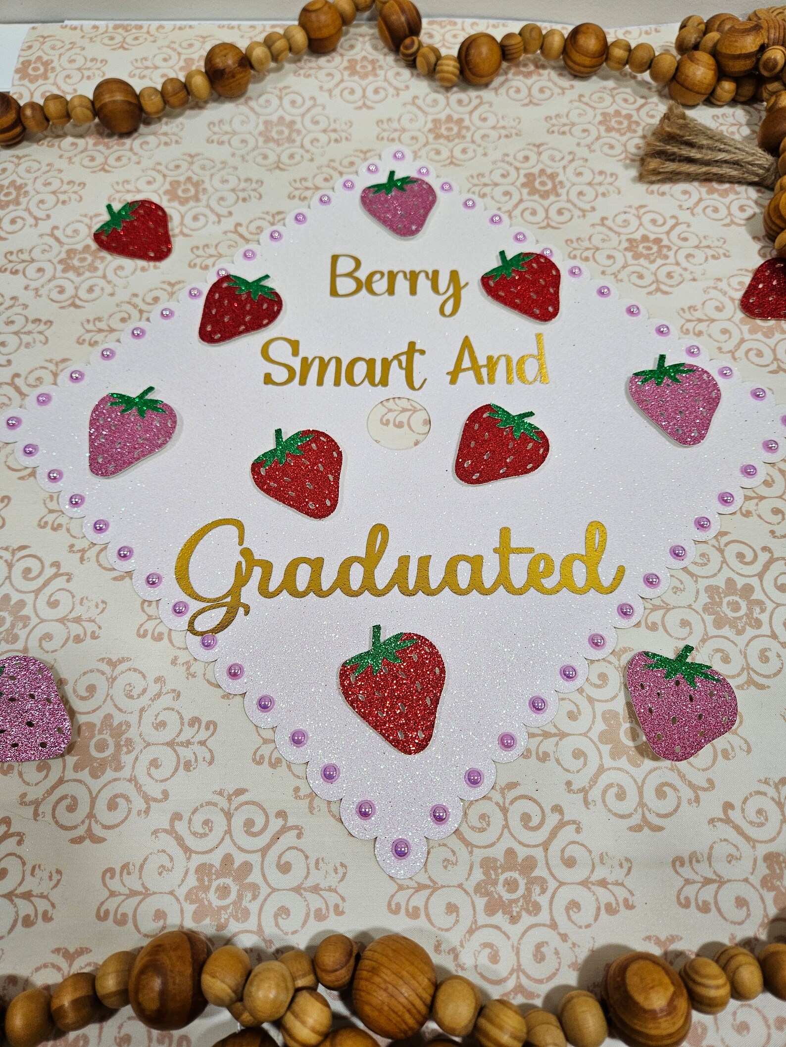Berry Smart and Graduated Topper, Graduation Cap Topper, Strawberry ...
