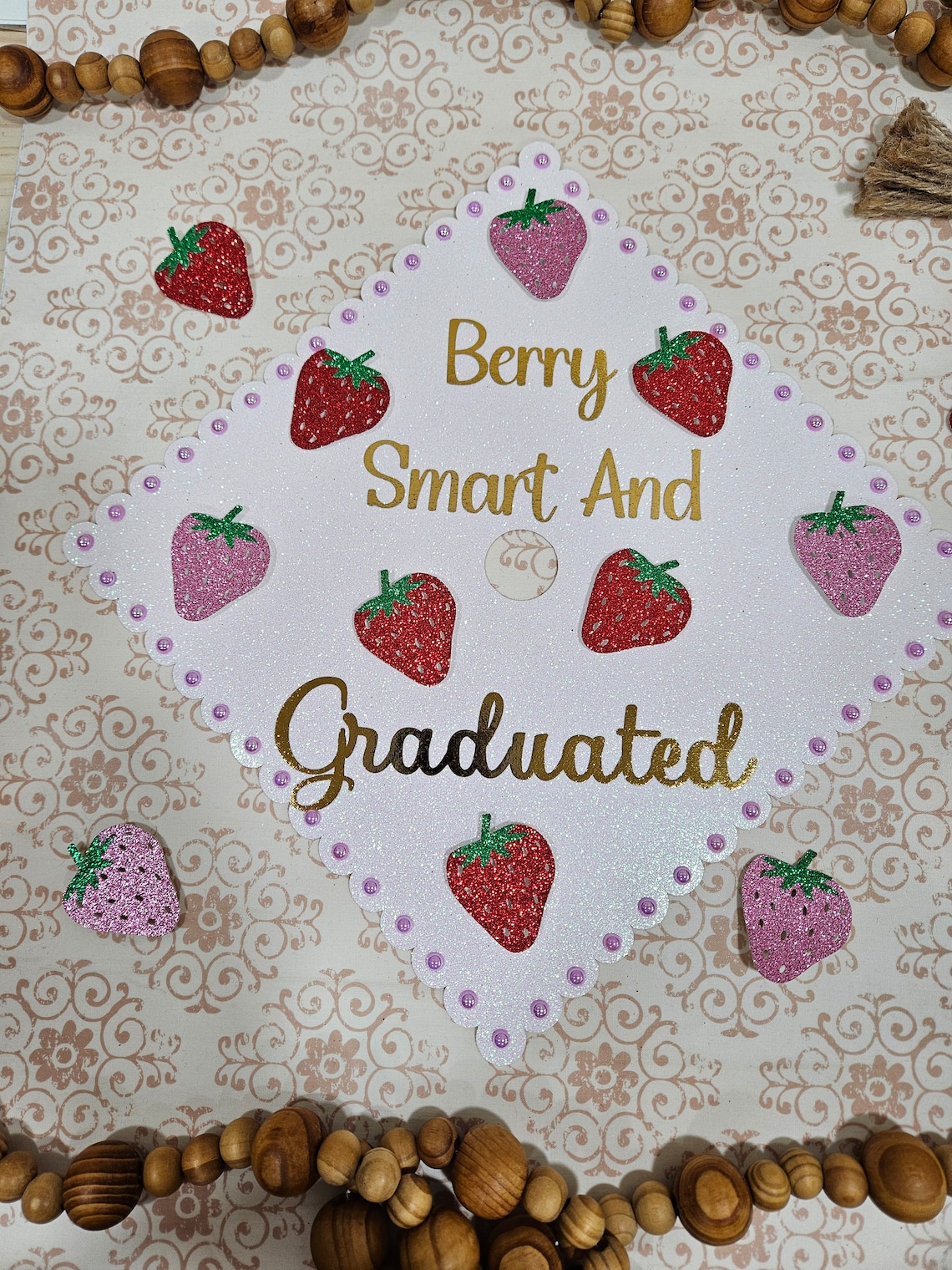 Berry Smart and Graduated Topper, Graduation Cap Topper, Strawberry ...