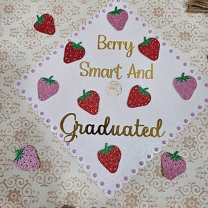 Berry Smart and Graduated Topper, Graduation Cap Topper, Strawberry ...