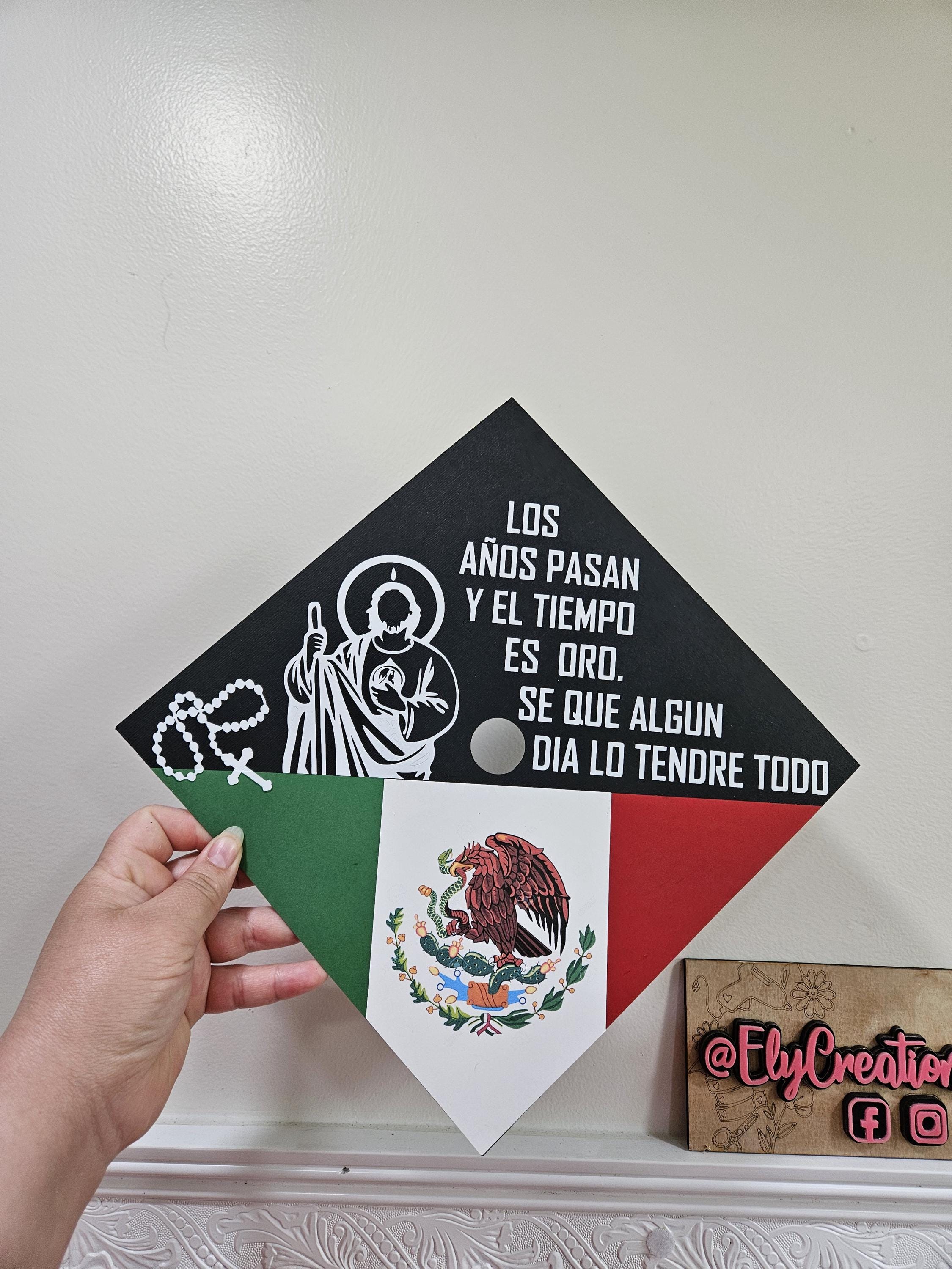 Mexican Graduation Cap Topper, Virgen Graduation Cap, San Judas ...