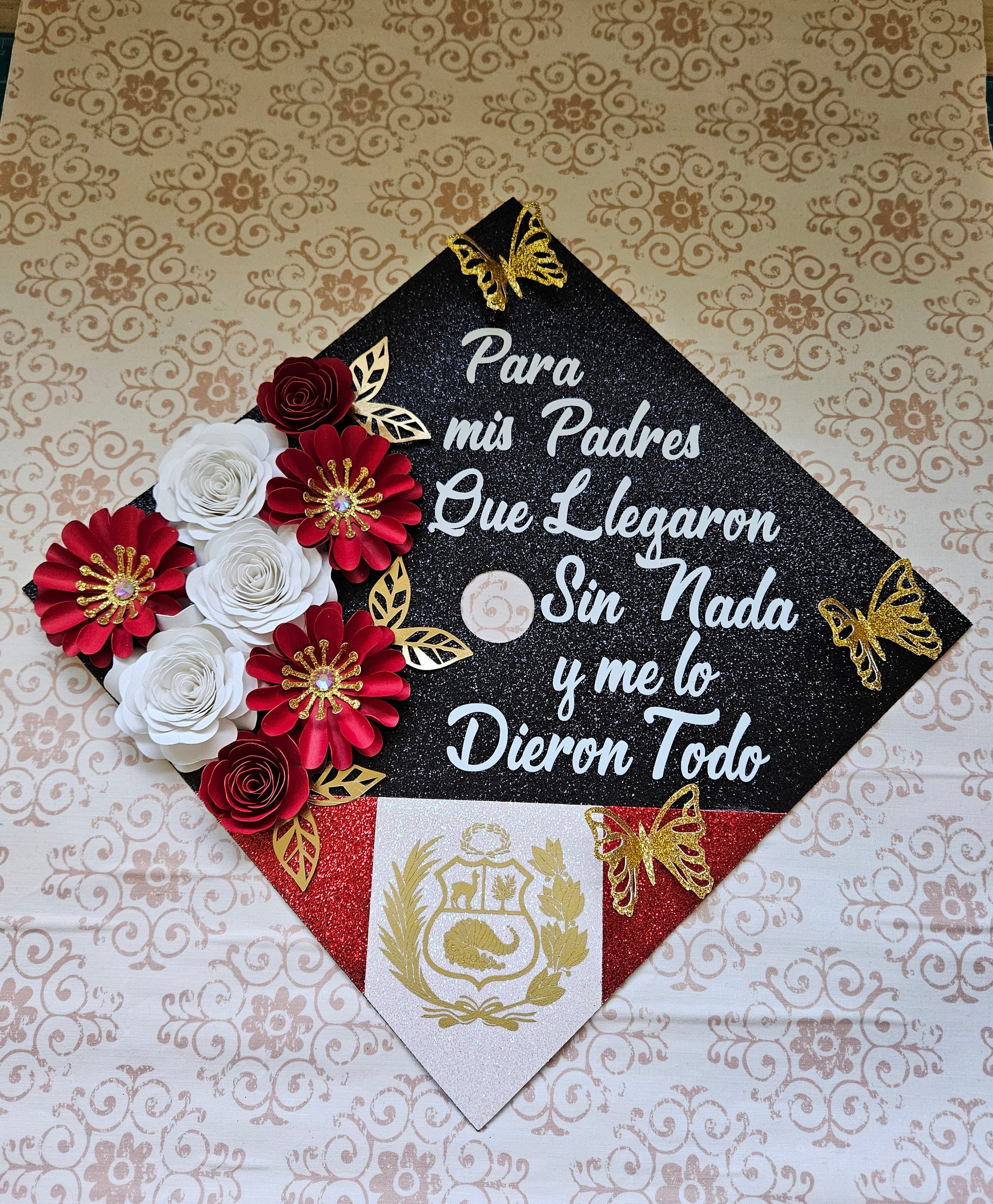 Peru Graduation Cap Topper, Graduation Topper, Peru Flag - Etsy