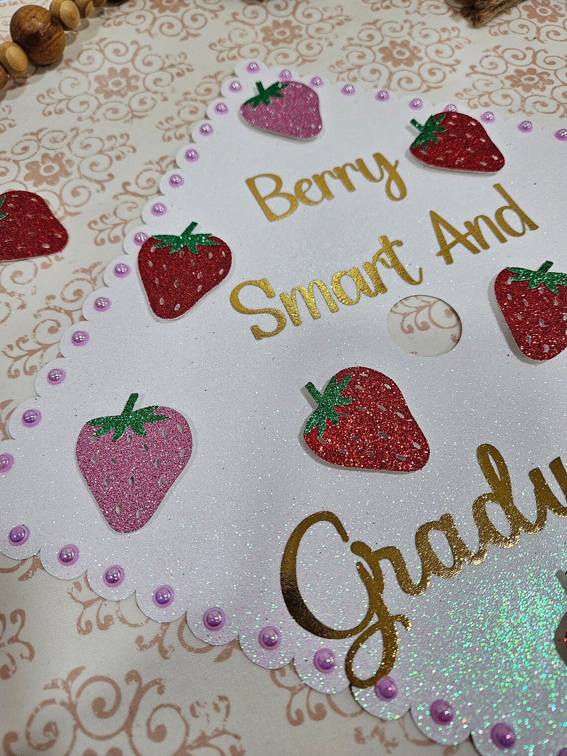 Berry Smart and Graduated Topper, Graduation Cap Topper, Strawberry ...