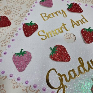 Berry Smart and Graduated Topper, Graduation Cap Topper, Strawberry ...