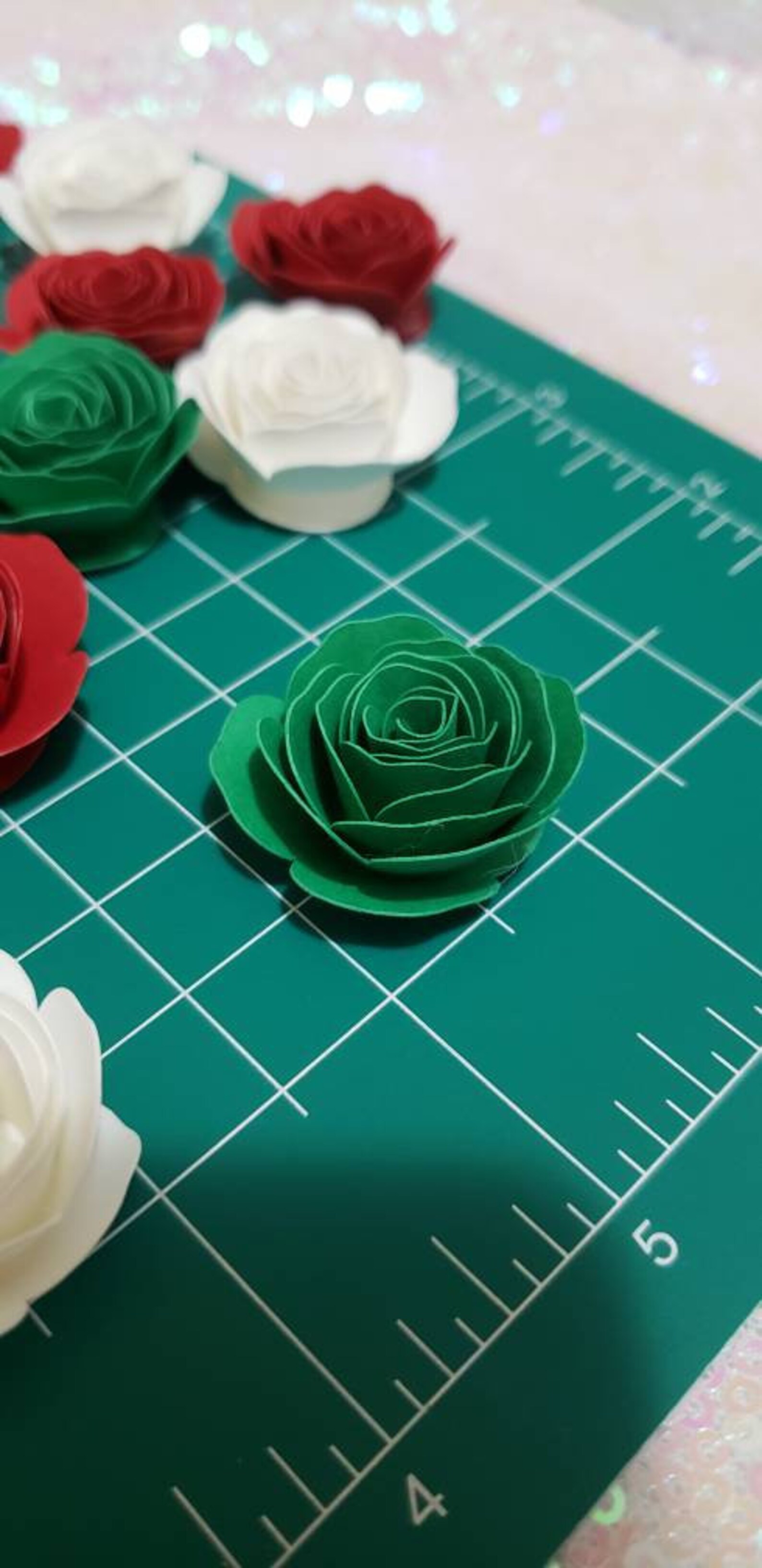 Mini Paper Flowers Mini Paper Roses Paper Flowers Cardstock - Etsy