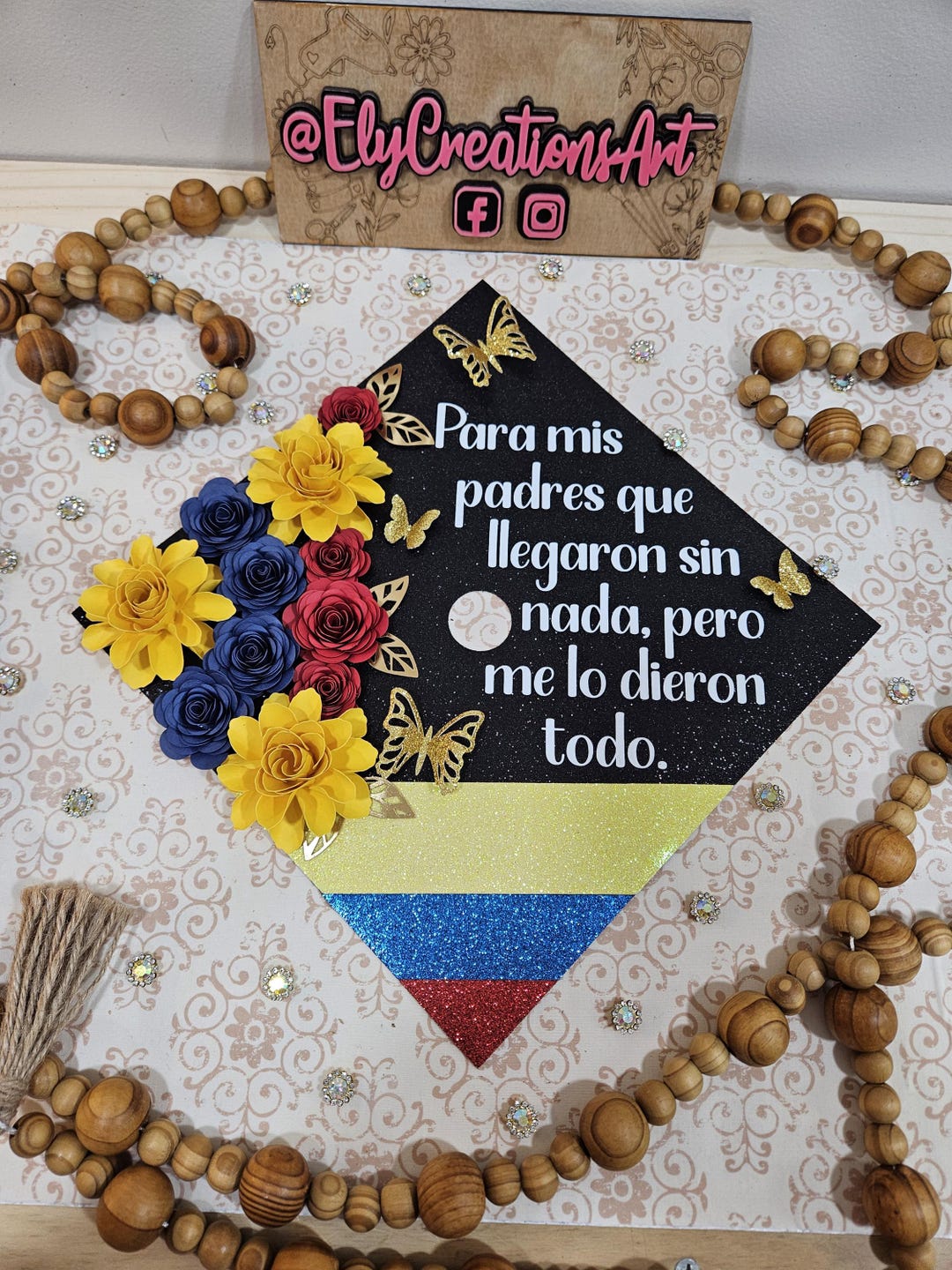 Colombia Graduation Cap Topper - Etsy