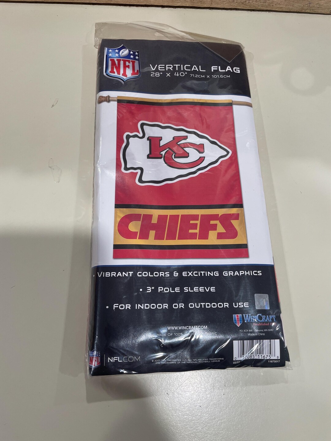 Kansas City Chiefs Vertical Flag Banner - Etsy