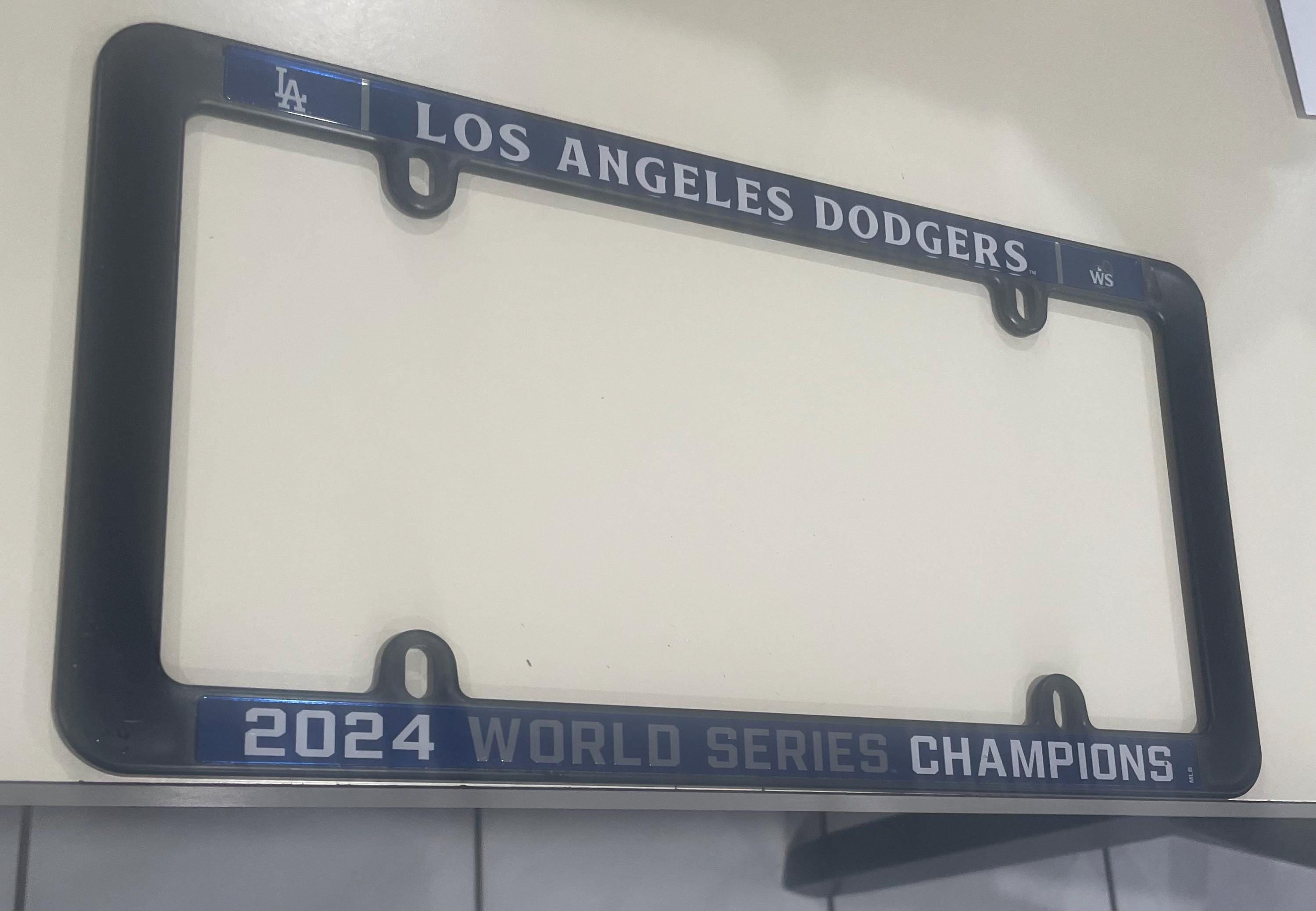 Car Sports Accessories WinCraft Los Angeles Dodgers Laser Black License ...