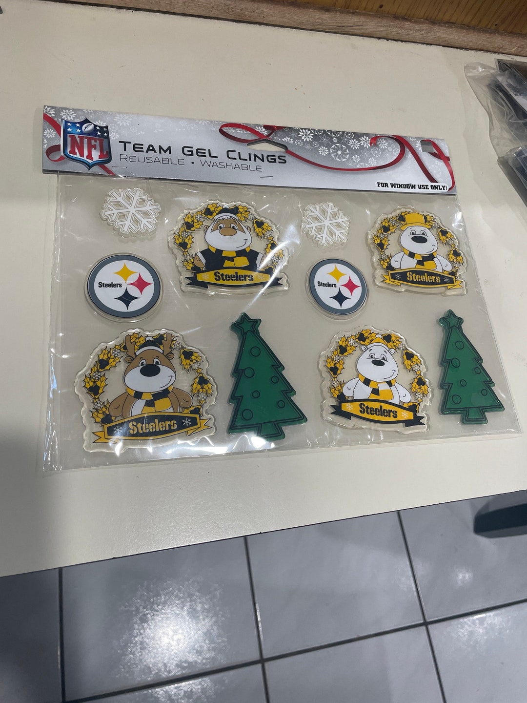 Pittsburgh Steelers Team Gel Window Clings - Etsy