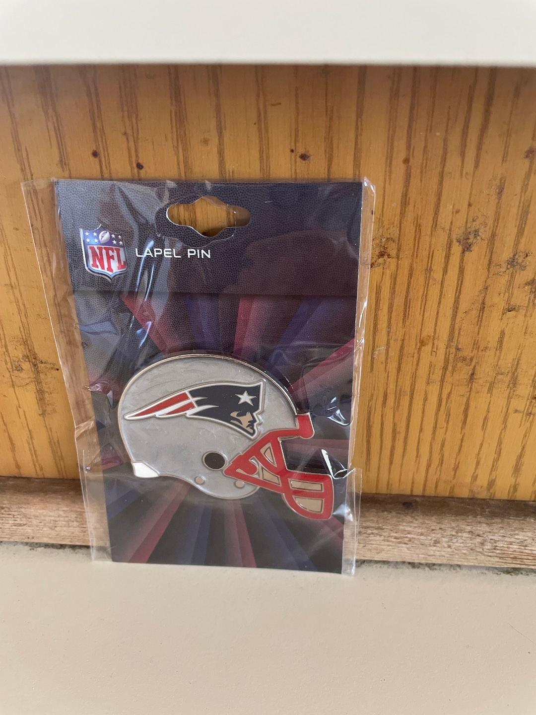 New England Patriots Grande Helmet Pin - Etsy