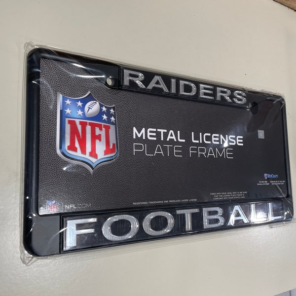 Raiders License Plate Frame - Etsy