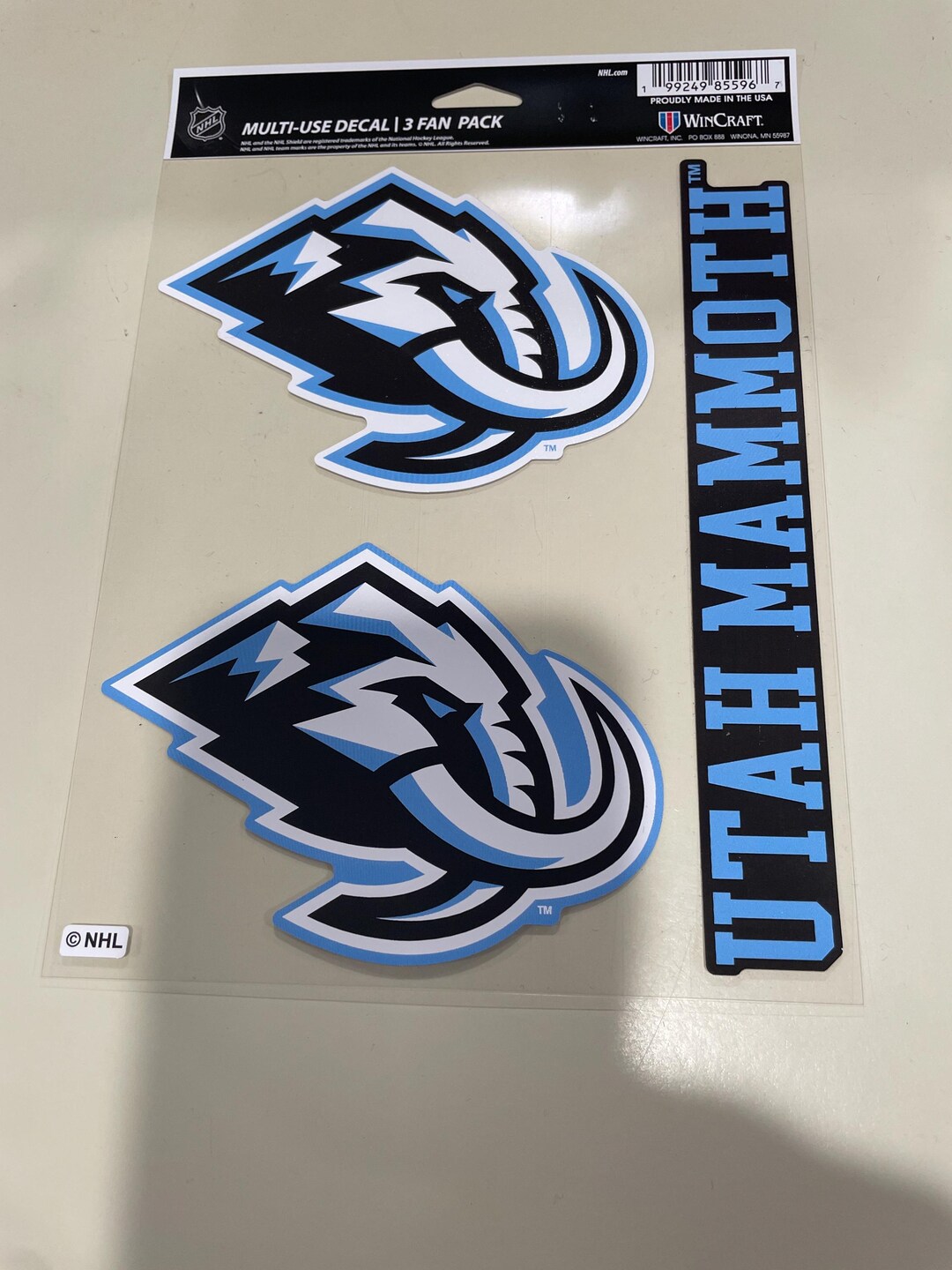 Utah Mammoth Decal Set 3 Decals Windows Laptop Water Bottle - Etsy