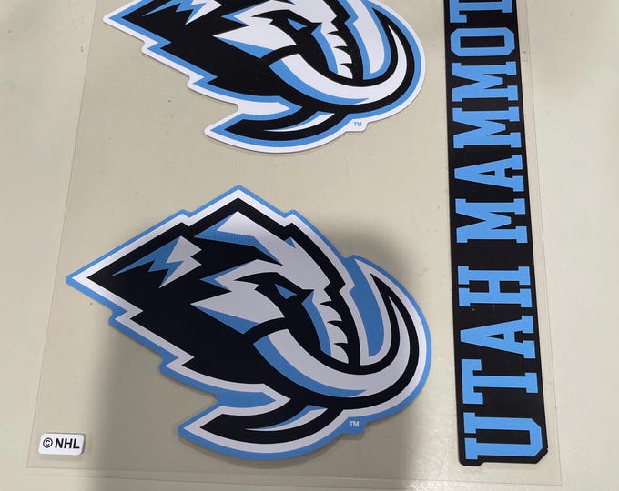 Tusks up Hockey Sticker, Hockey Decal, Utah Mammoth, Stanley Sticker ...