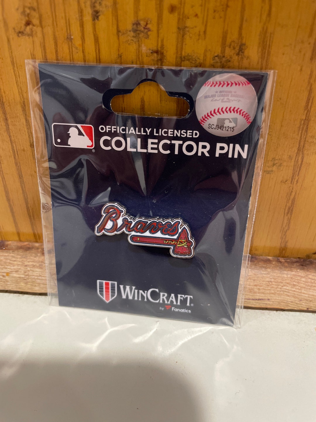 Atlanta Braves Pin Script Hat Lapel Collector - Etsy