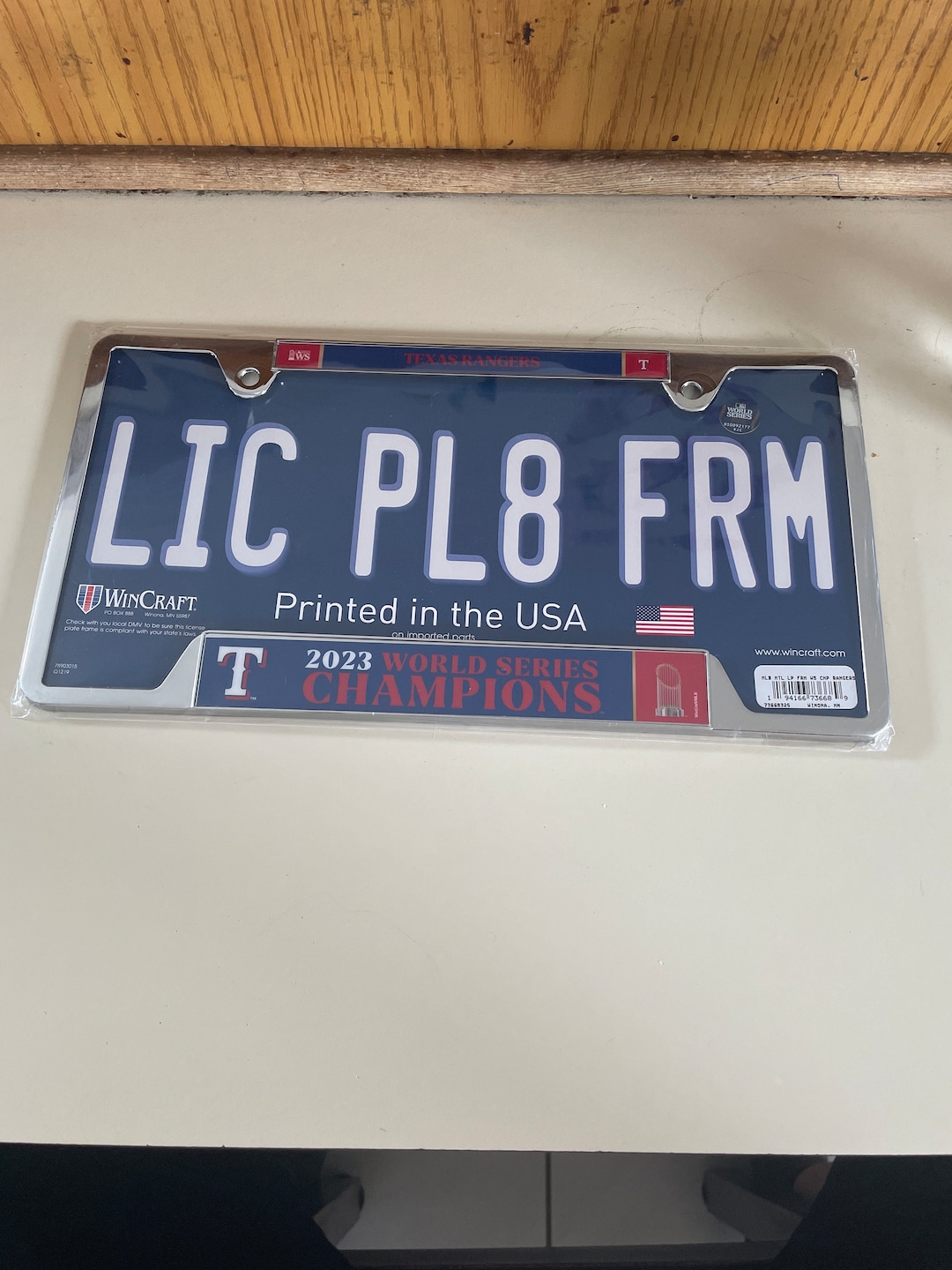 Texas Rangers License Plate Frame Reserved for Eric - Etsy