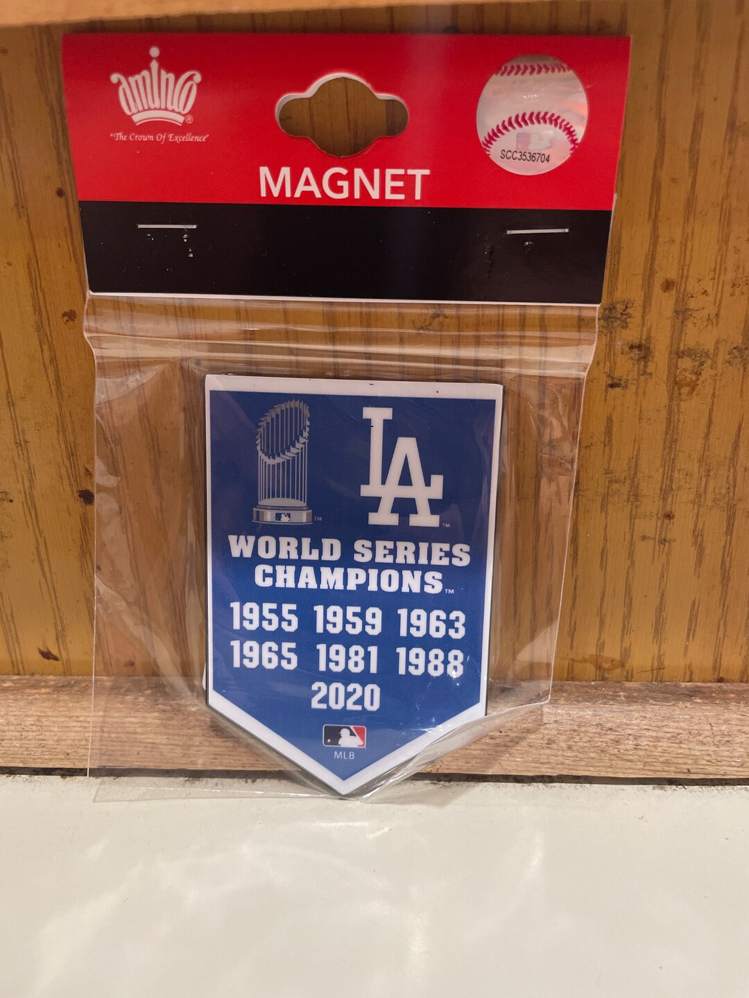 Dodgers Magnet 7x Champions Banner - Etsy