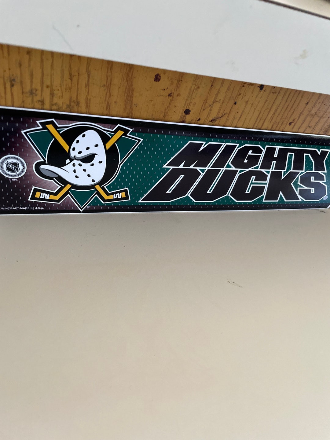 Vintage Mighty Ducks OG Bumper Strip Sticker Mint - Etsy