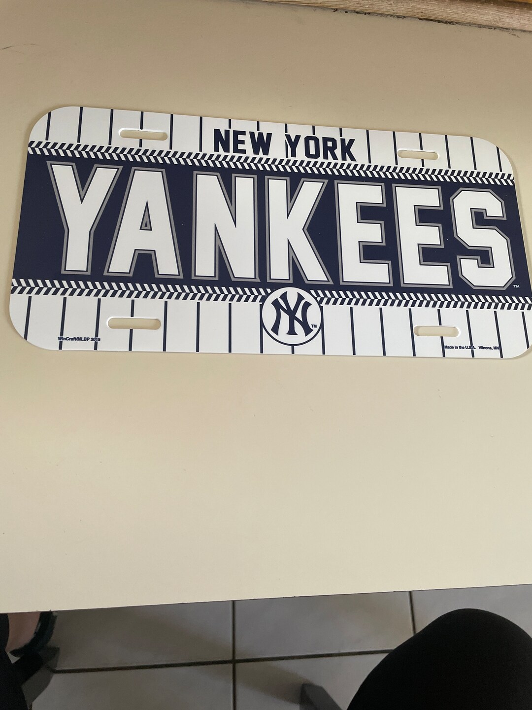 Yankees Plastic Pinstripe License Plate - Etsy