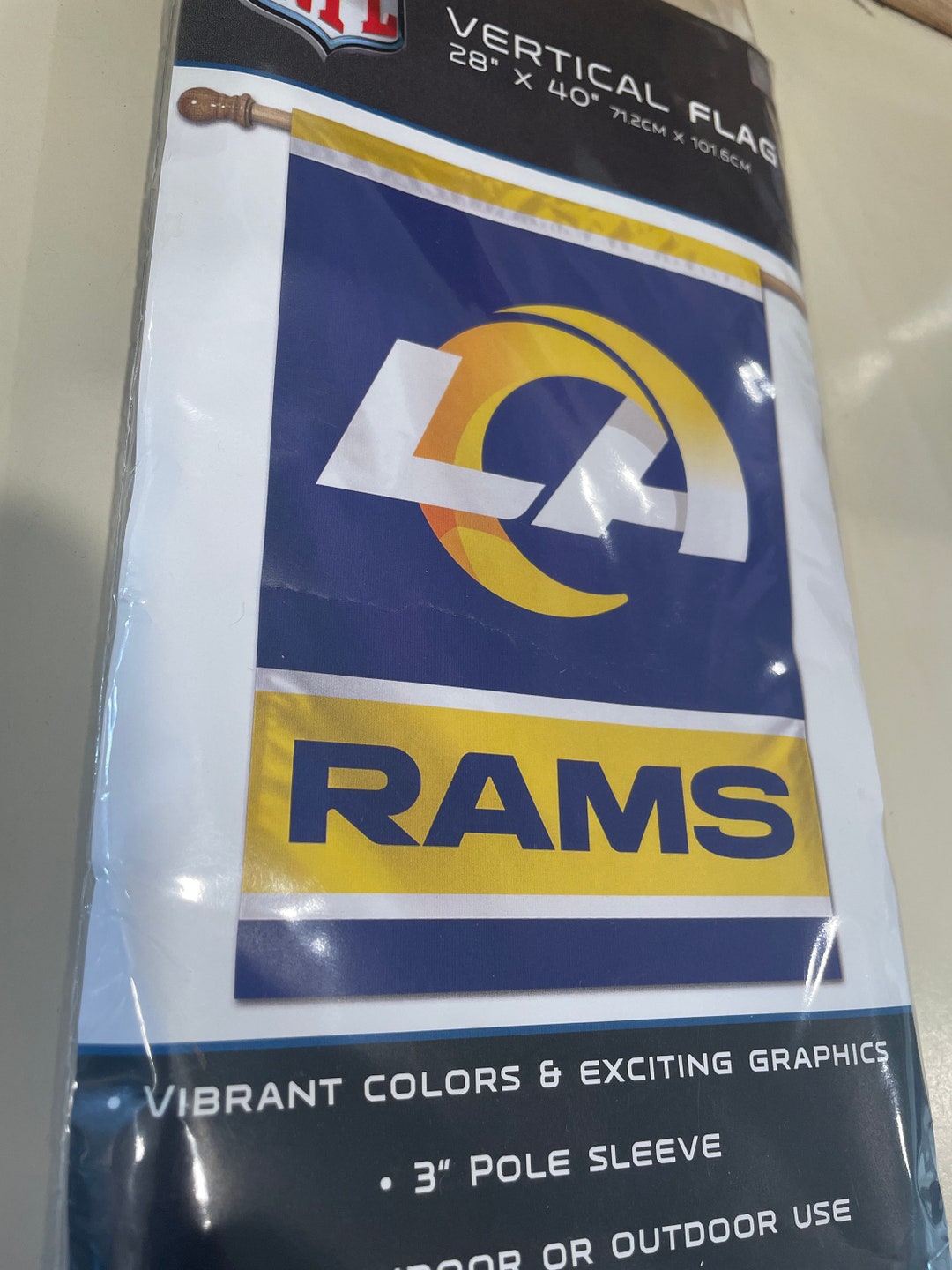 Rams Traditional Logo Banner Flag - Etsy