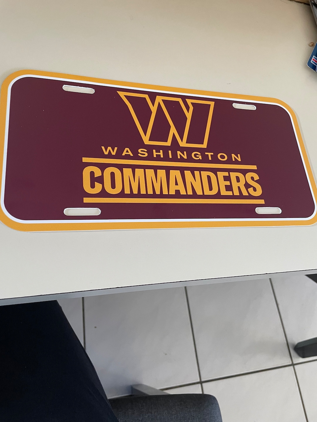 Washington Commanders Plastic License Plate 6x12 - Etsy