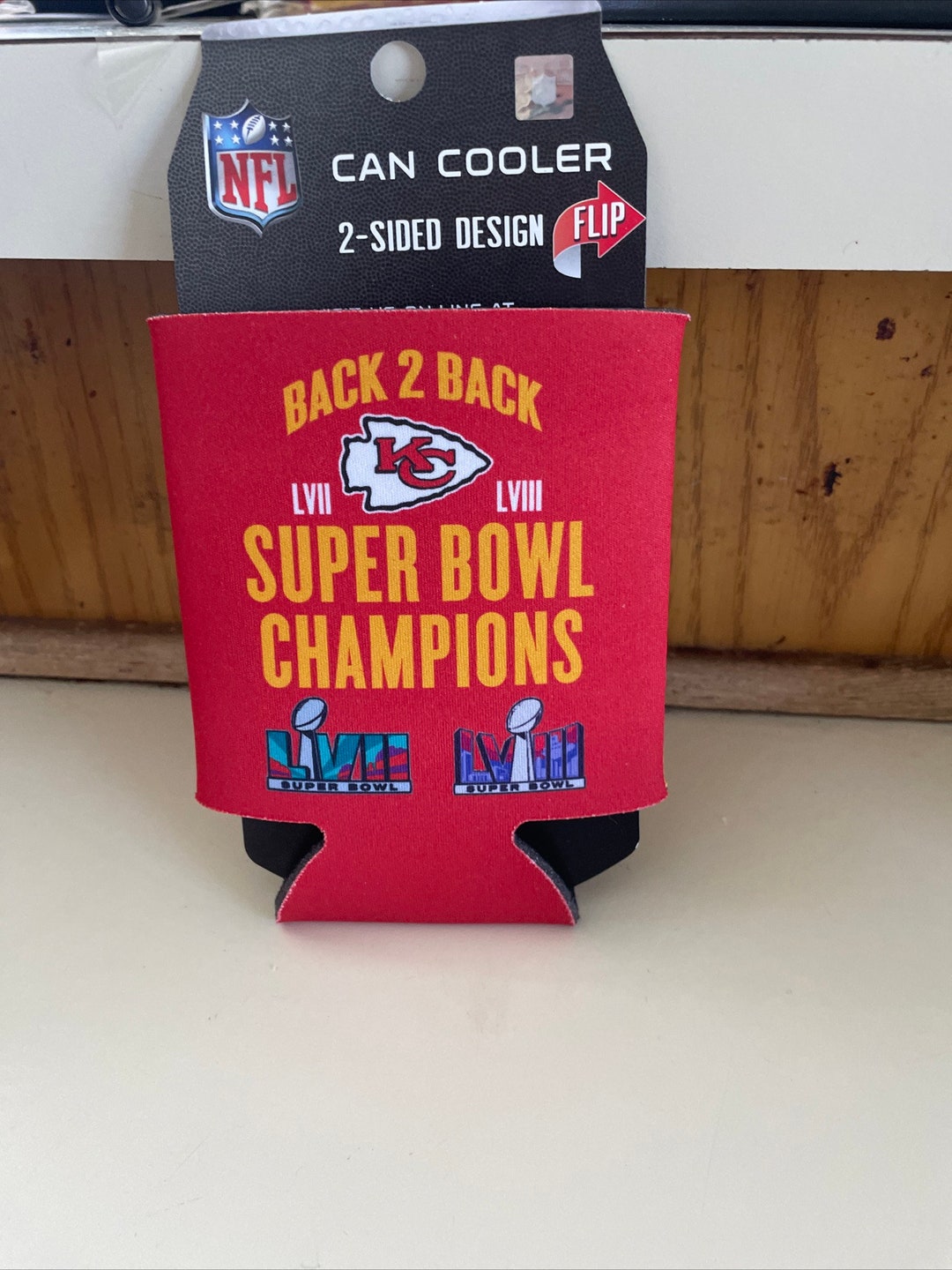 Kansas City Chiefs Back to Back Champions Can Holder - Etsy
