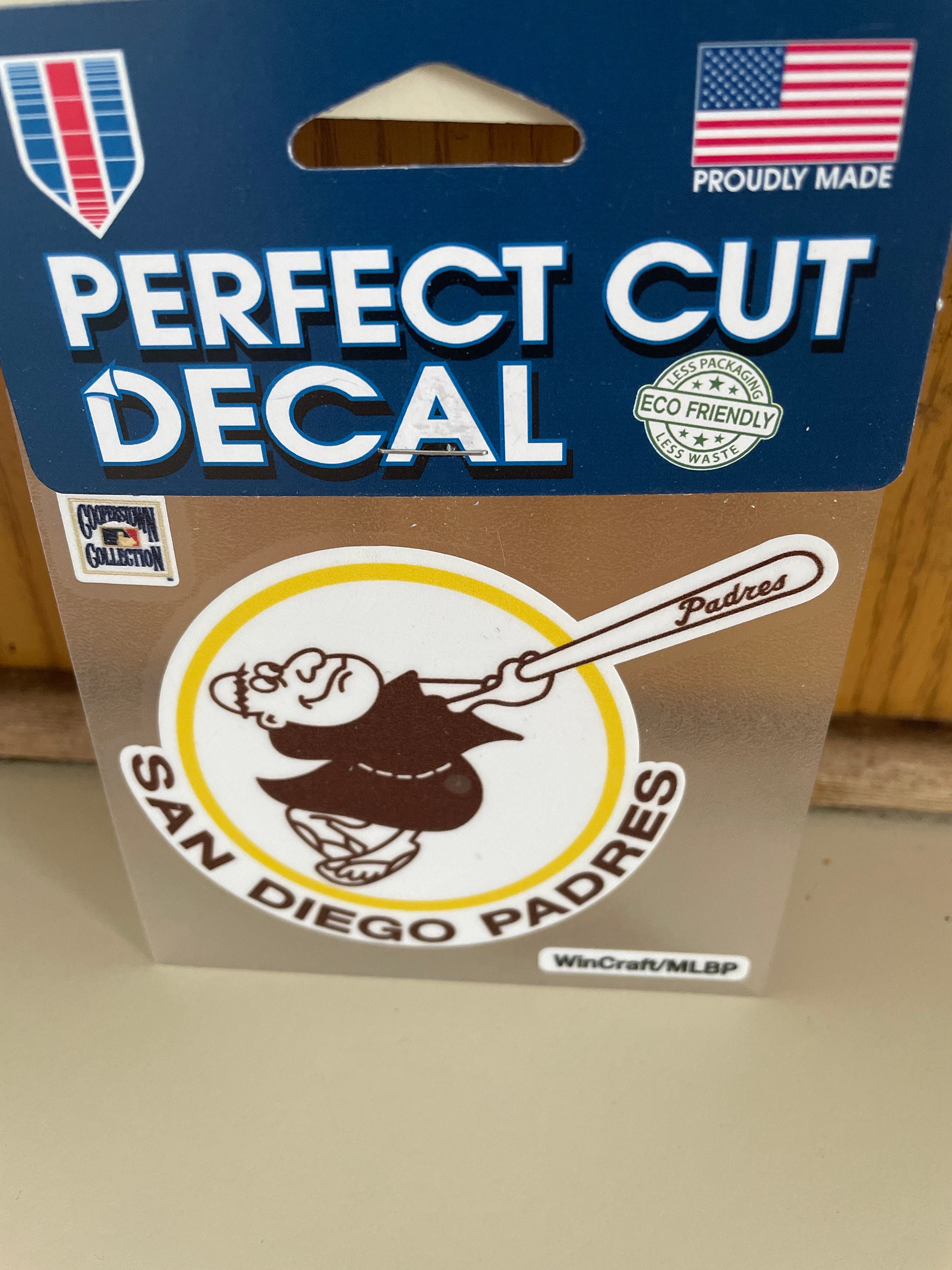 San Diego Padres Retro Decal Friar 4x4 - Etsy