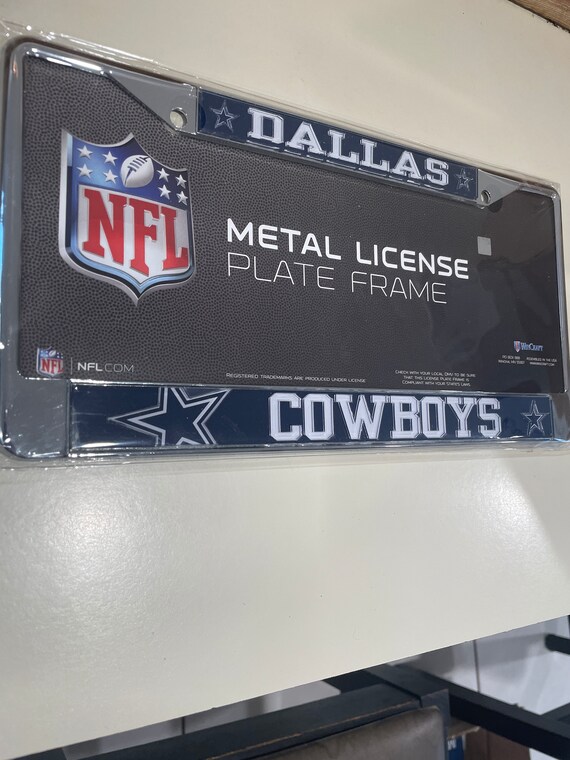 Dallas Cowboys Chrome License Plate Frame Laser Cut - Etsy