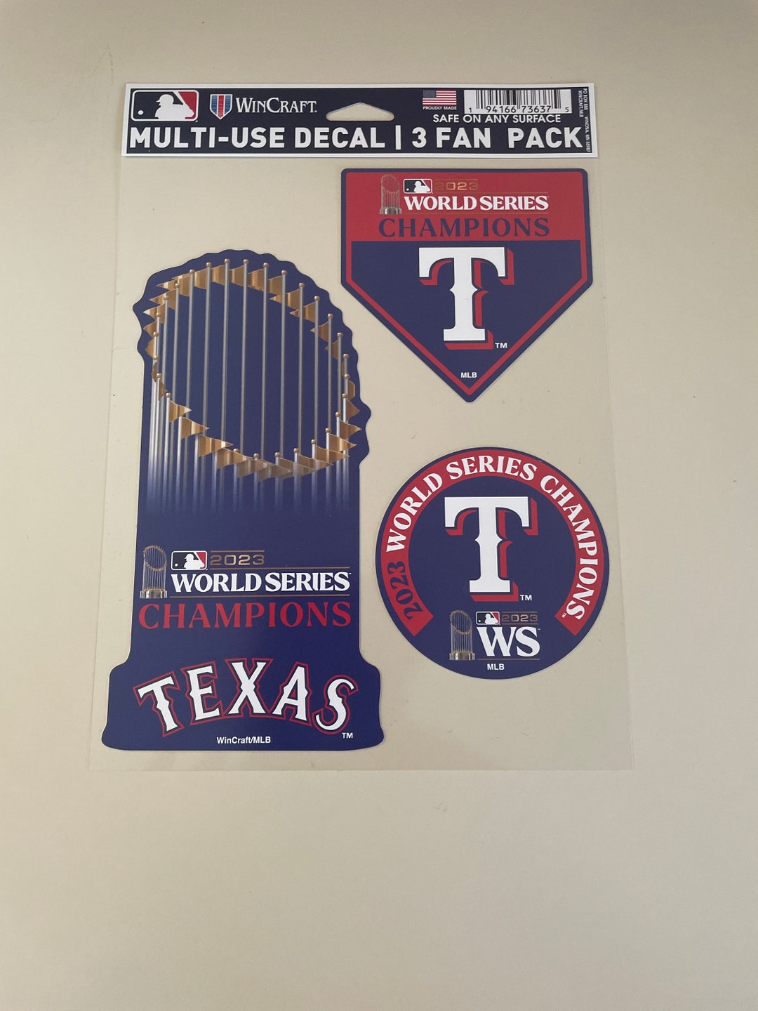 Texas Rangers Decals Champions Fan Pack 3 Decals - Etsy