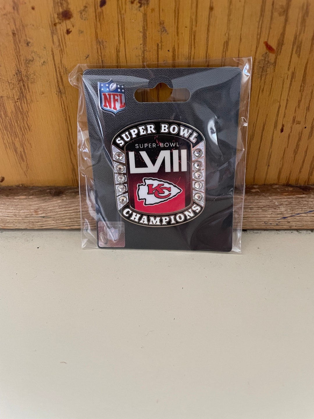 Kansas City Chiefs Pin Champions Rhinestone - Etsy