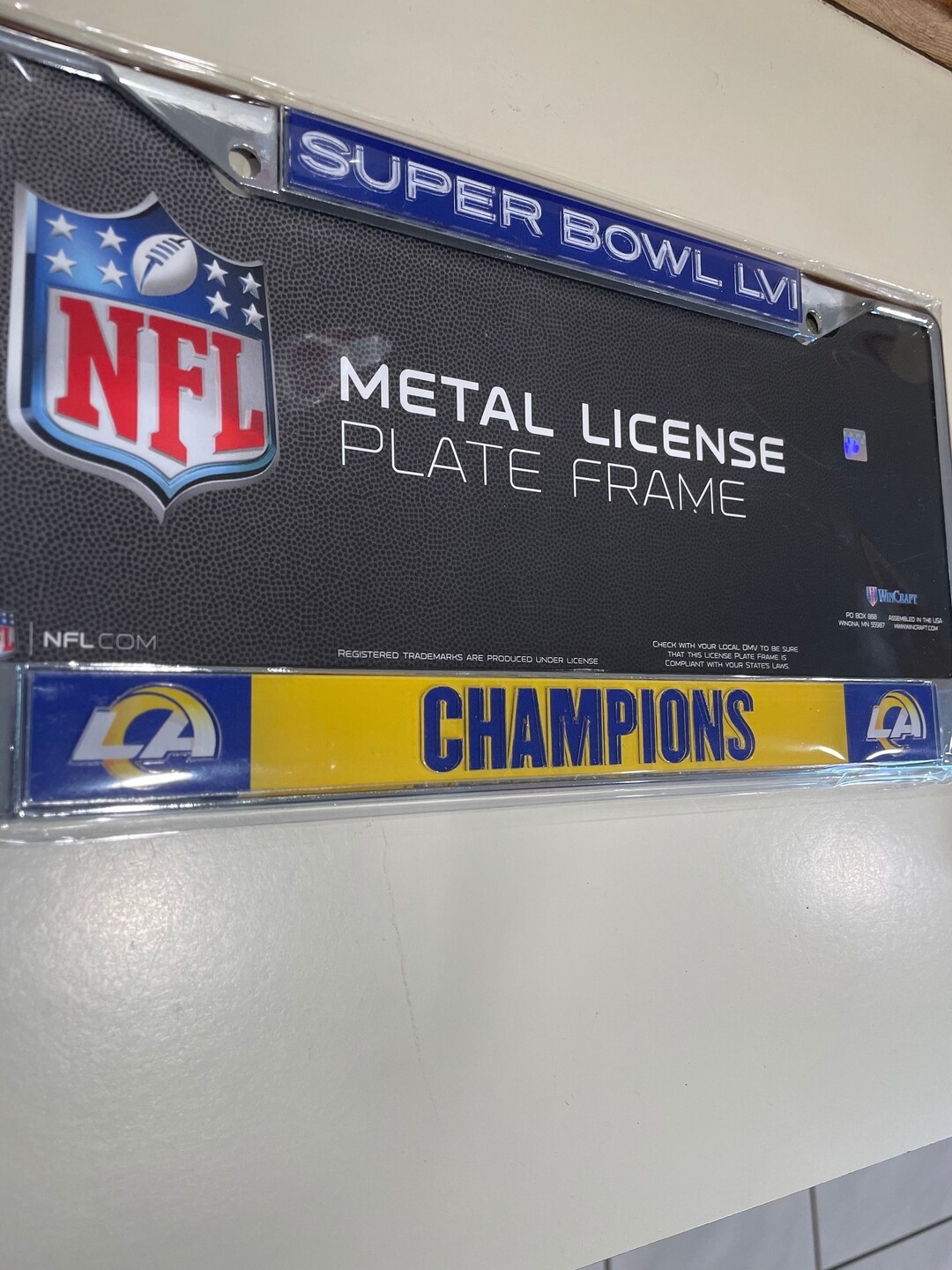 Rams Chrome License Plate Frame Champions - Etsy