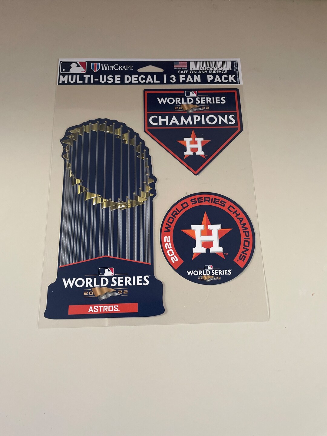 Houston Astros Champions Fan Pack 3 Decal Set - Etsy