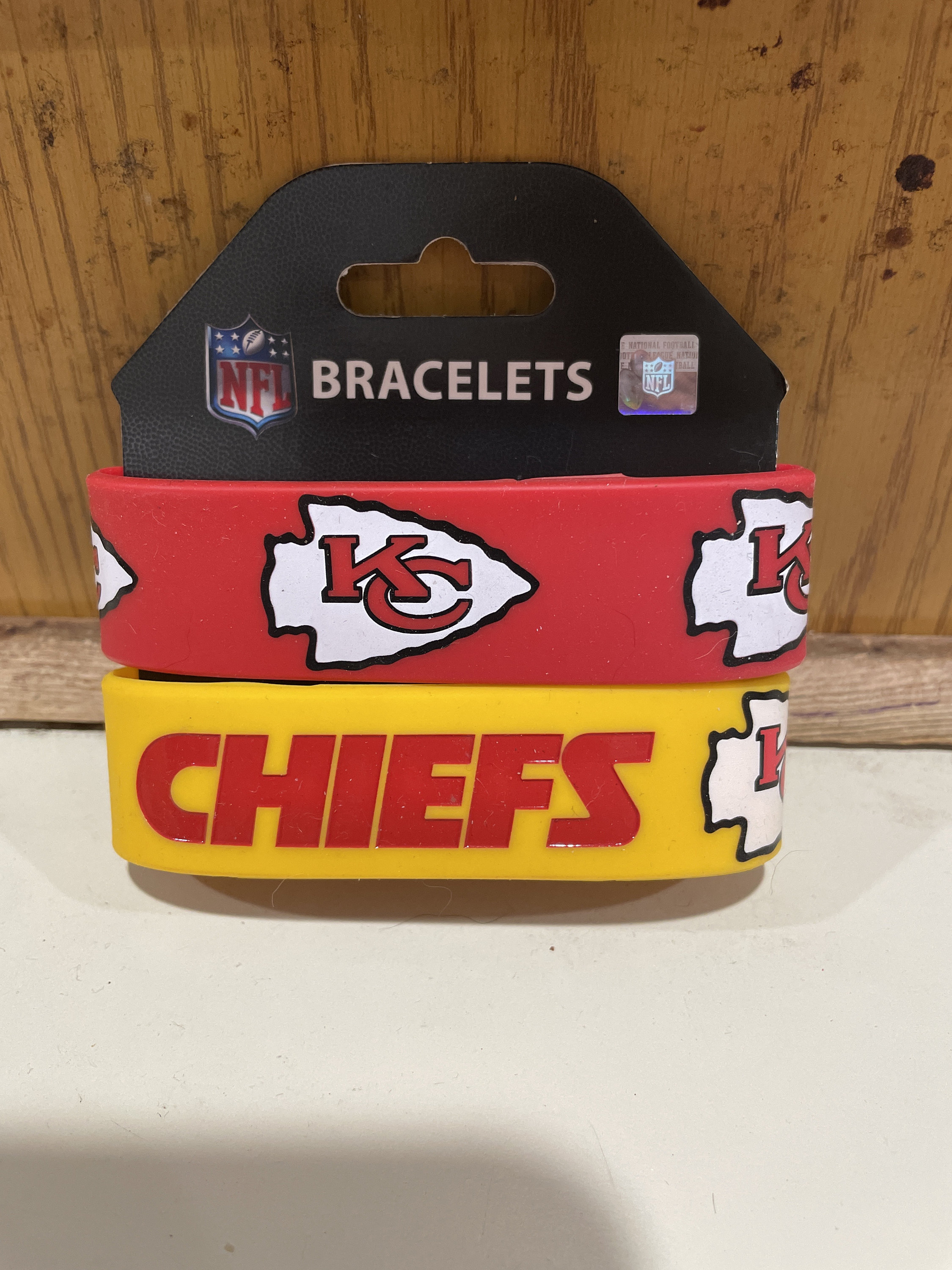 Kansas City Chiefs Rubber Bracelets - Etsy