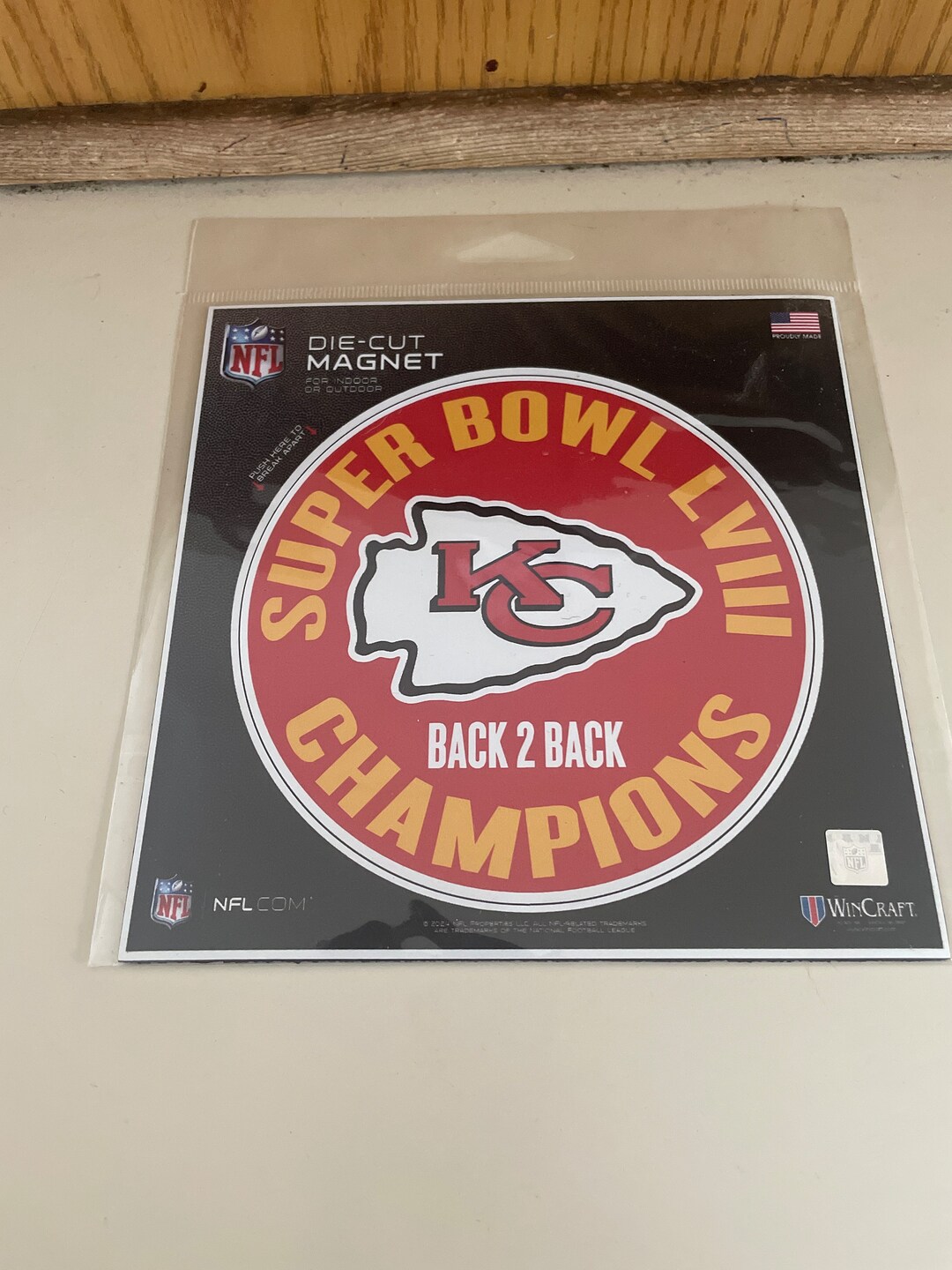 Chiefs Magnet Back to Back Champions - Etsy